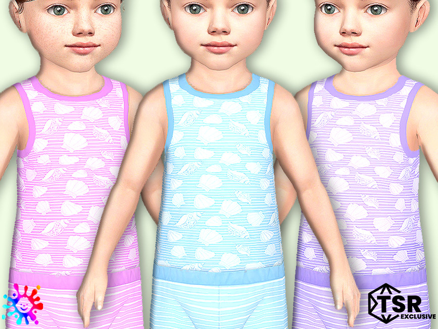 The Sims Resource - Toddler Shells Vest