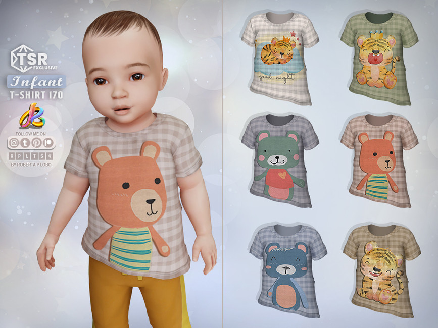 The Sims Resource - T-Shirt 170 ( Infant Boy Version )
