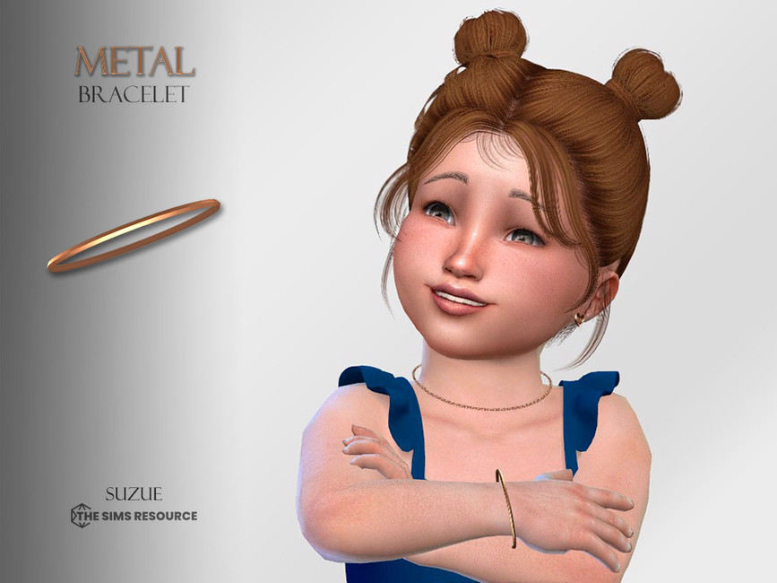 The Sims Resource - Metal Bracelet Toddler