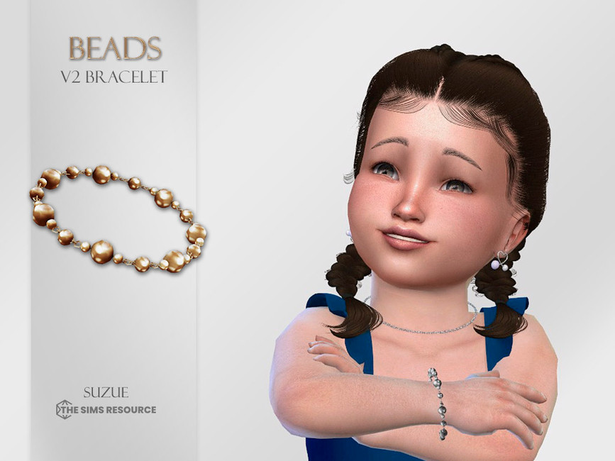 The Sims Resource - Beads V2 Bracelet Toddler