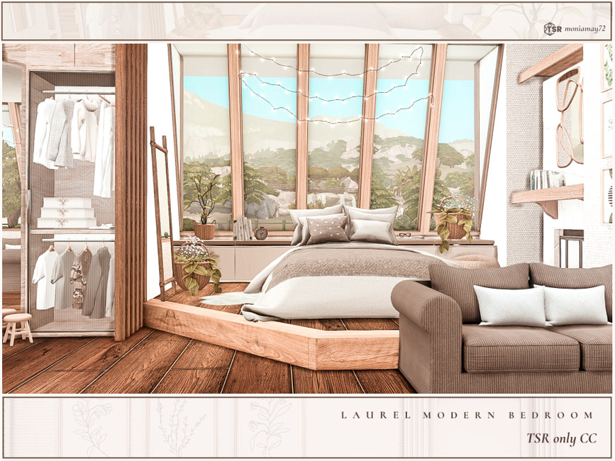 The Sims Resource - Laurel Modern Bedroom TSR only CC