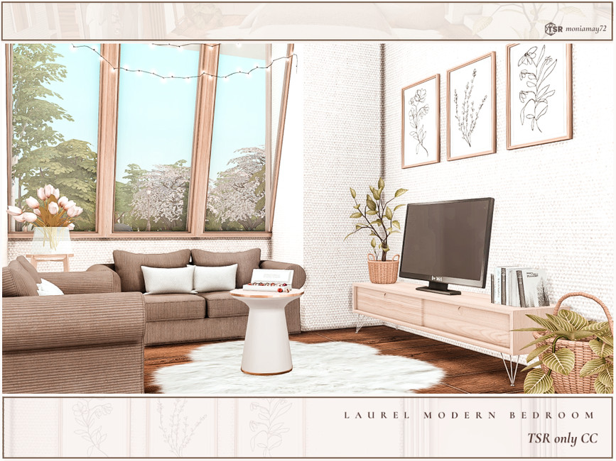 The Sims Resource - Laurel Modern Bedroom TSR only CC
