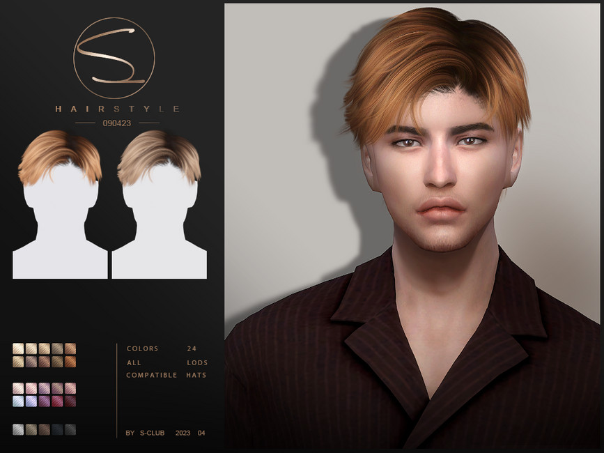 The Sims Resource - Short man hair Yoan(090423