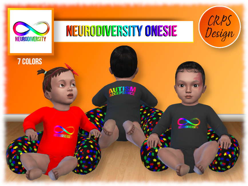 The Sims Resource - Autism spectrum onesie