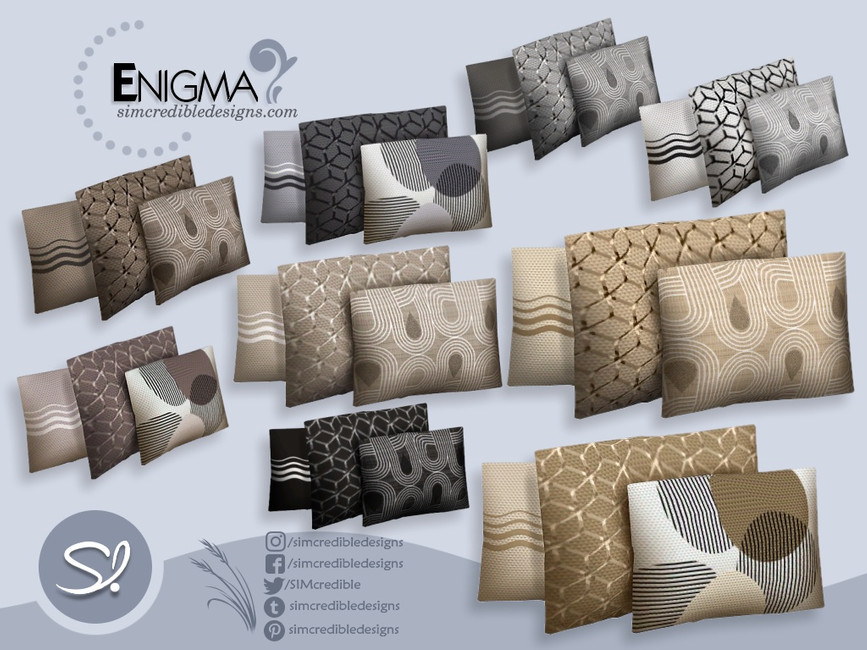 The Sims Resource - Enigma Cushions B