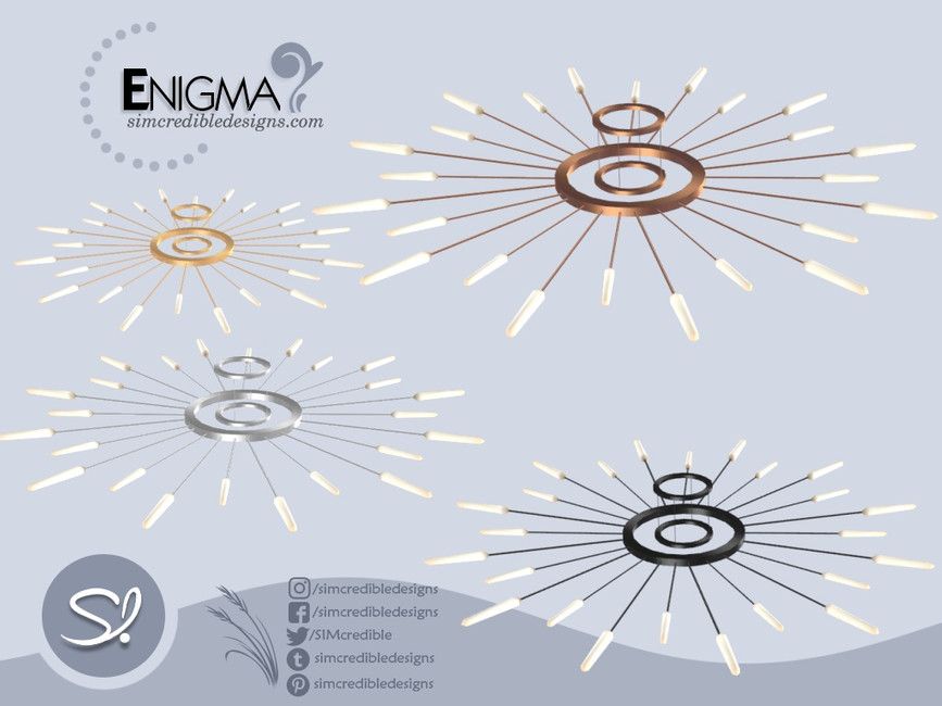 The Sims Resource - Enigma Ceiling Lamp