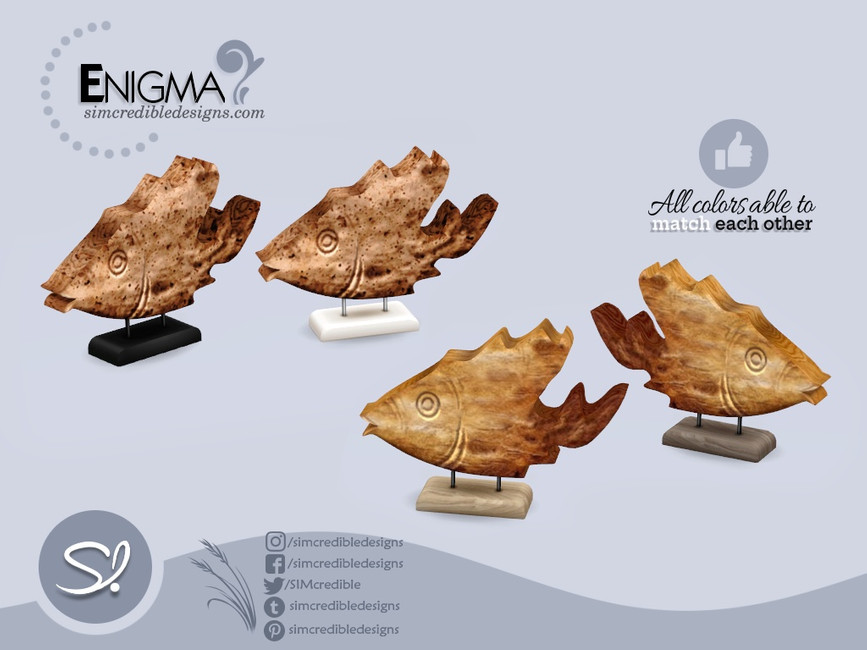 The Sims Resource - Enigma Fish Sculpture