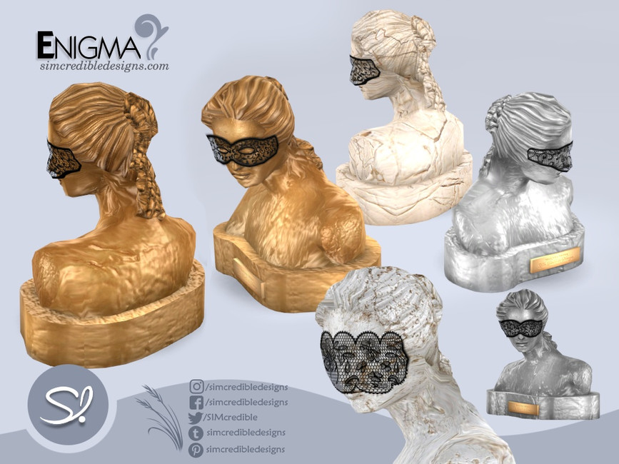 The Sims Resource - Enigma Masked Bust