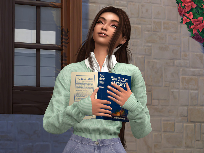 The Sims Resource - Reading Pose Pack
