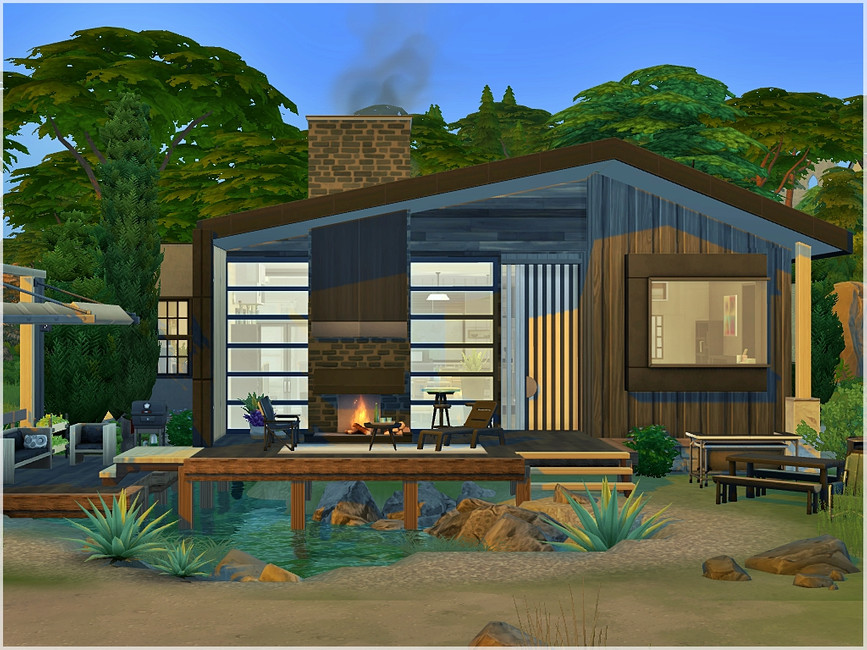 The Sims Resource - Modern Little Cabin