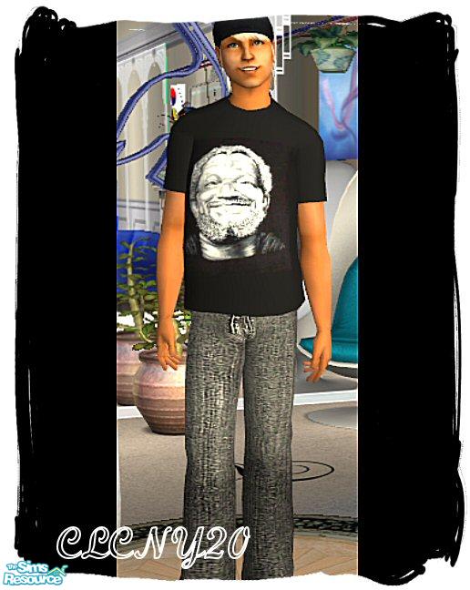 The Sims Resource - Sanford Top Outfit For YAMs