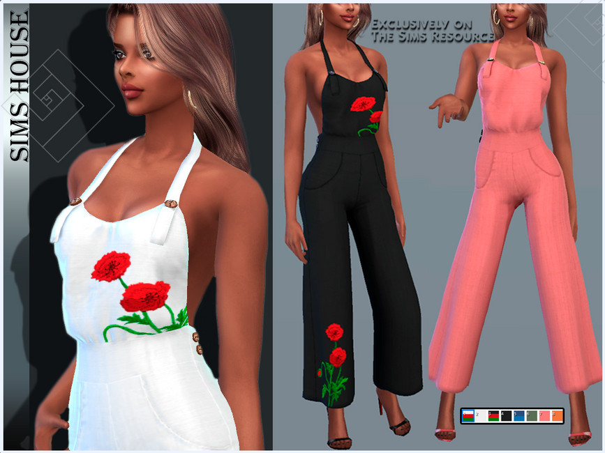 The Sims Resource - WOMEN'S SUMMER OVERALLS