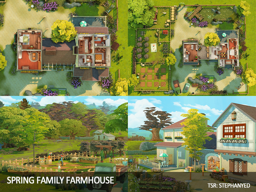 The Sims Resource - Spring Family Farmhouse