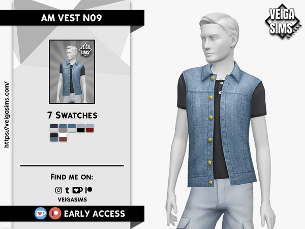 The Sims Resource - [Patreon] Facial Hair Style N65