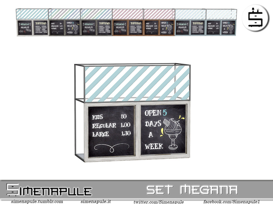 The Sims Resource - Ice Cream Shop Megana - Upper Cabinet 02