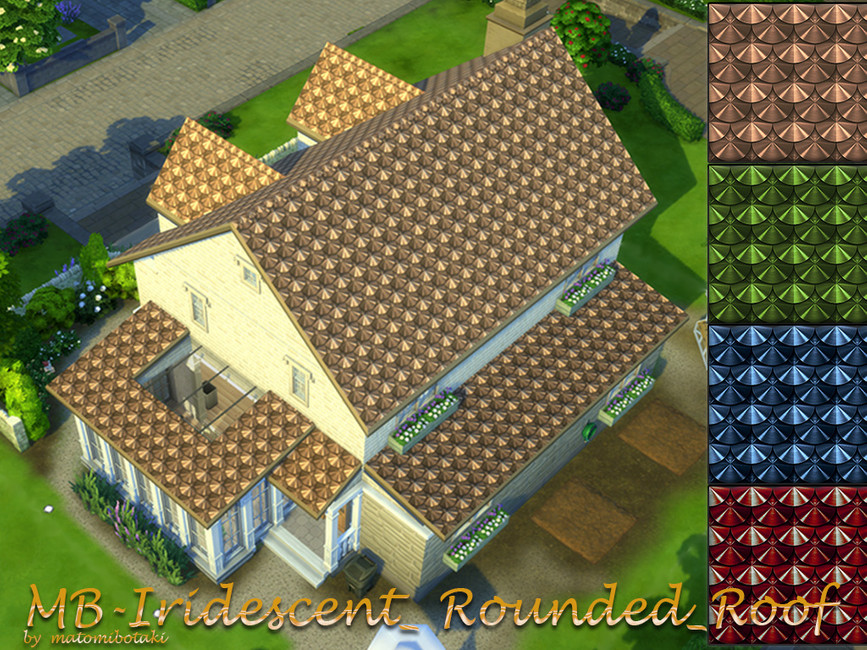 The Sims Resource - MB-Iridescent_ Rounded_Roof