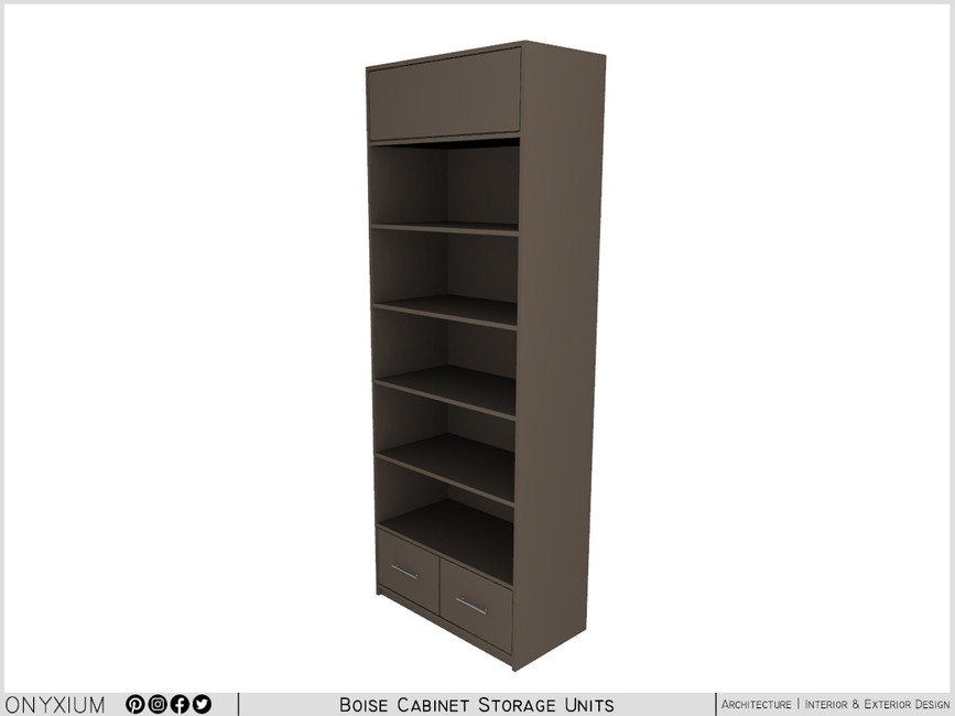 The Sims Resource - Boise Wide Cabinet With Shelf