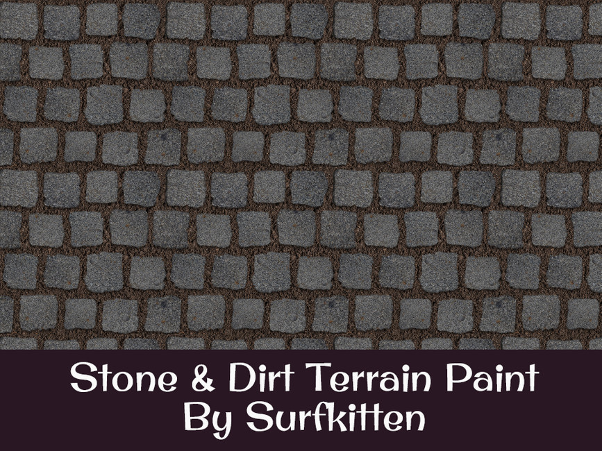 The Sims Resource - Dark Stone & Dirt Terrain