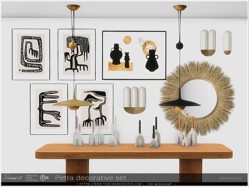 The Sims Resource - Petra decorative set
