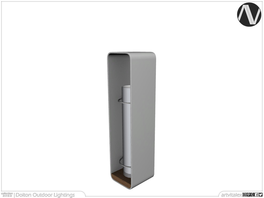 The Sims Resource | Dolton Modern Outdoor Lamp Tall