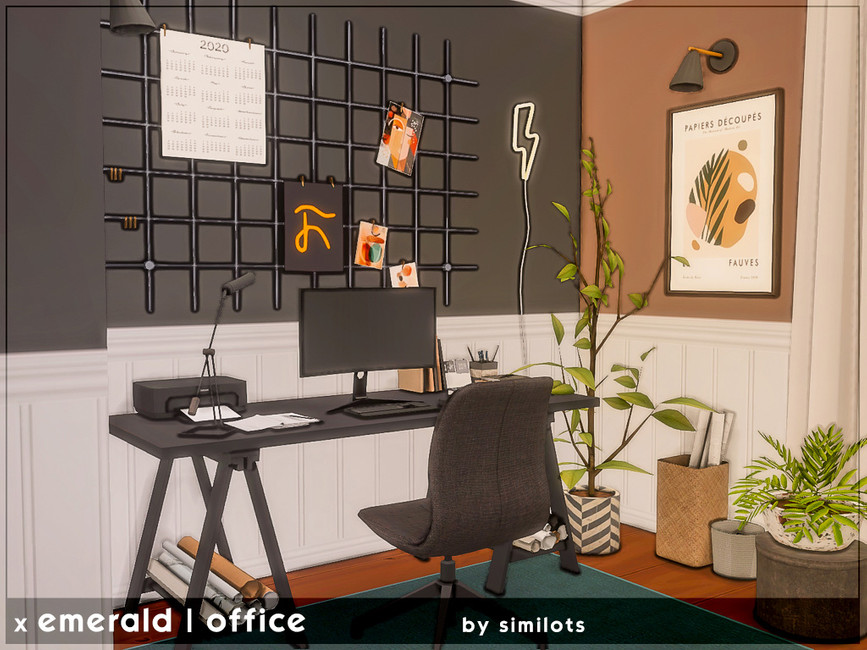 The Sims Resource - Emerald | office | TSR only CC