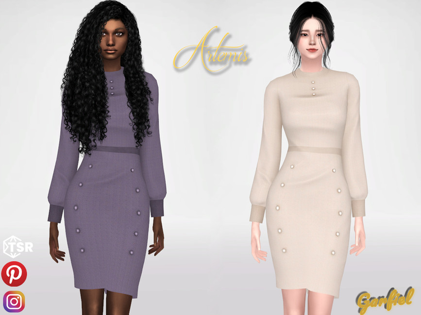 The Sims Resource - Artemis - Bodycon dress