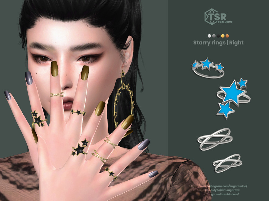 The Sims Resource - Starry rings | Right