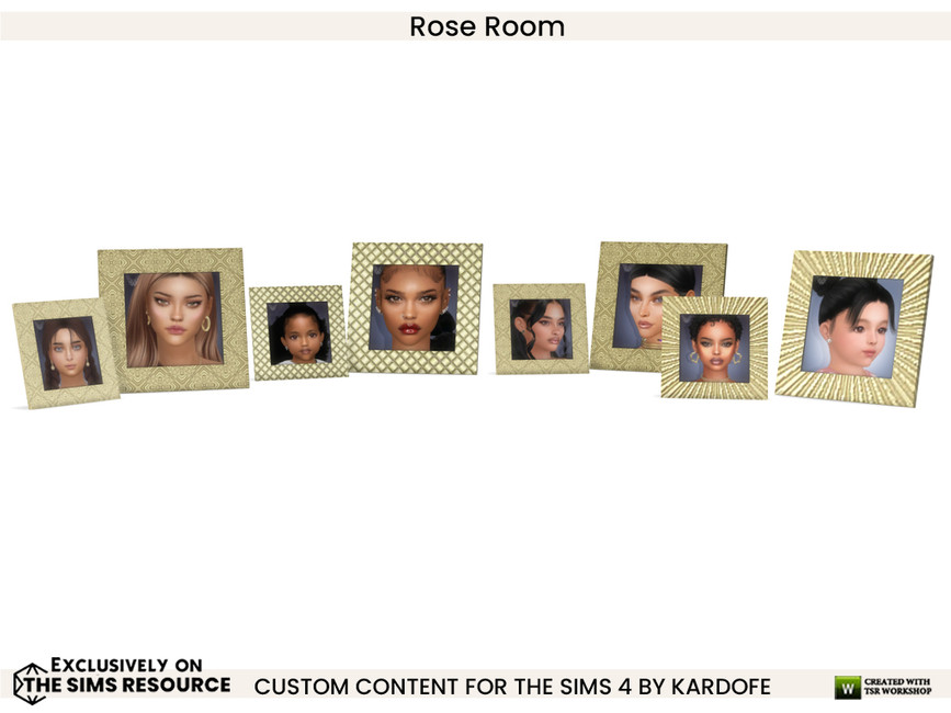 The Sims Resource - Rose Room Photo frames