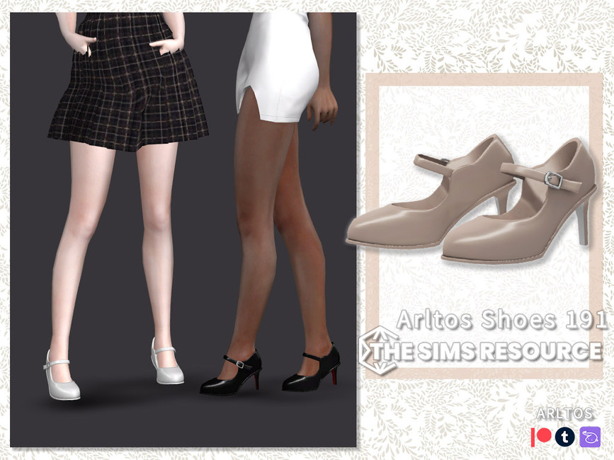 The Sims Resource - Glossy Mary Jane / 191
