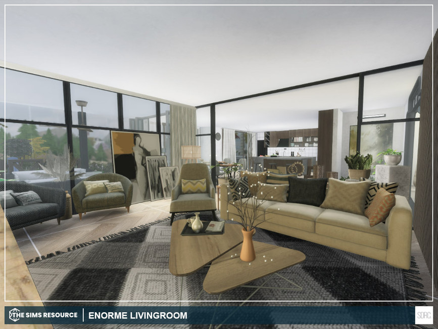 The Sims Resource - Enorme Living Room - CC TSR