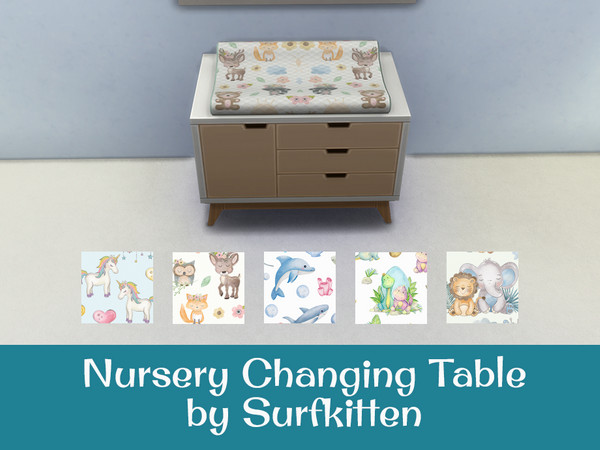 The Sims Resource | Nursery BlandCo Changing Table