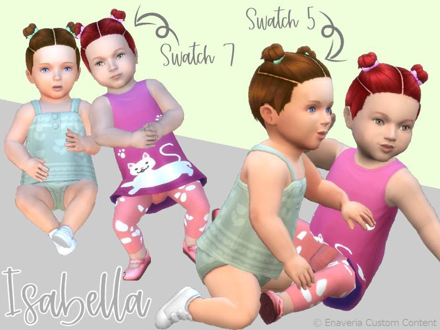The Sims Resource - Isabella Infant Hairstyle