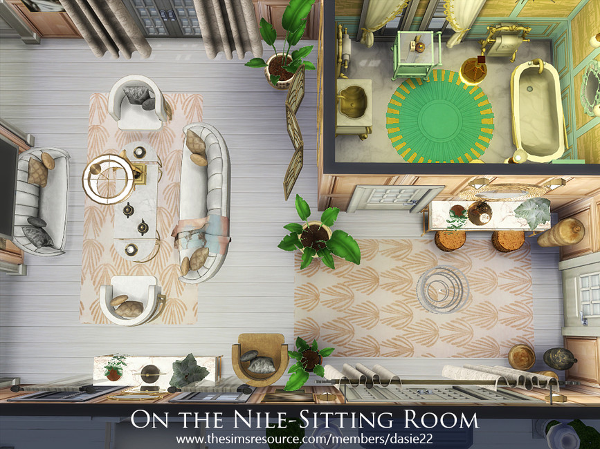 The Sims Resource - On the Nile-Sitting Room
