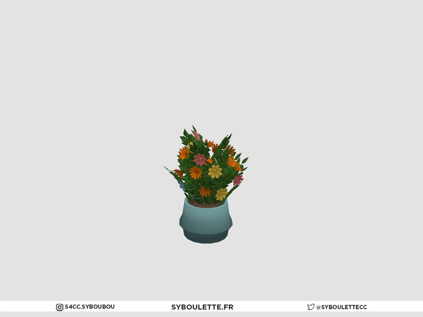 The Sims Resource - Simxties - Medium flower pot