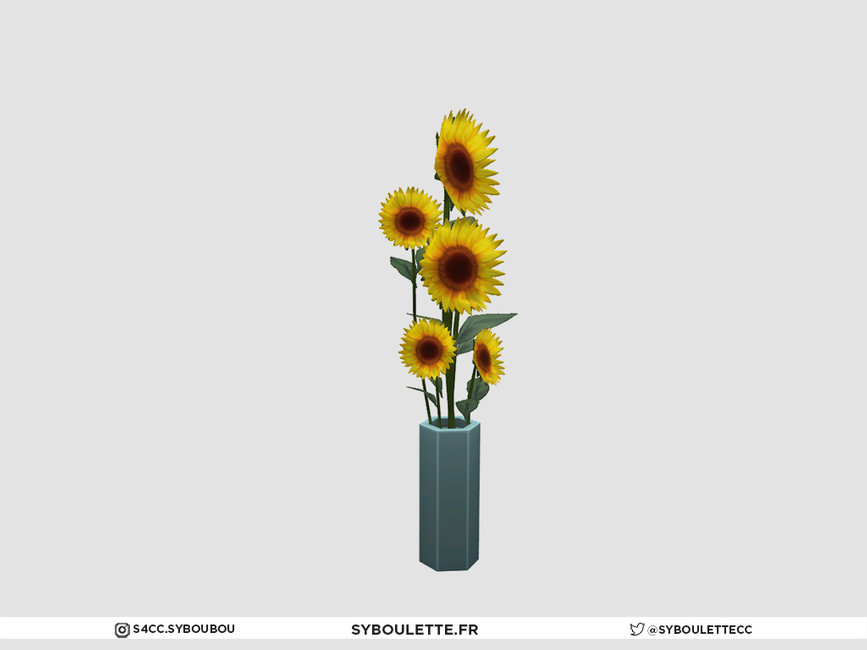 The Sims Resource - Simxties - Sunflowers pot