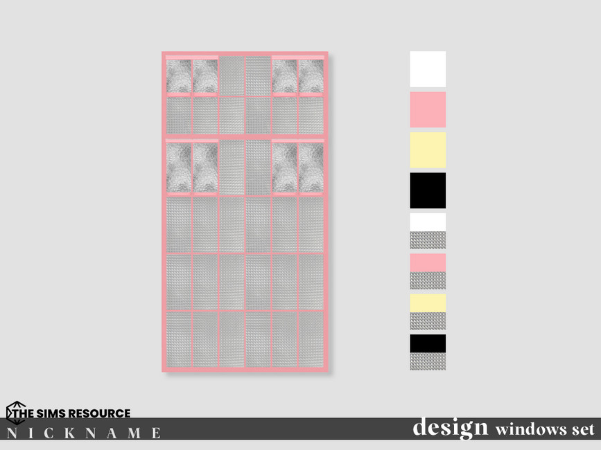 The Sims Resource - design windows set_2x4 opened