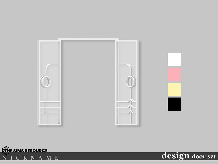 The Sims Resource - design door set_2x3 opened