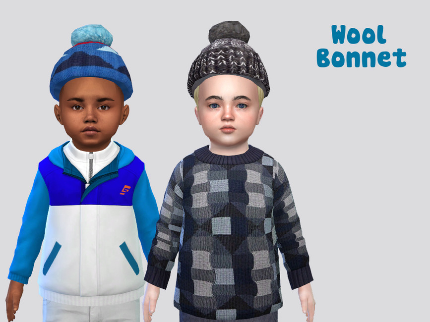 The Sims Resource - Wool Bonnet Toddler