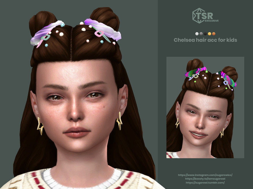 The Sims Resource - Chelsea hair acc for kids
