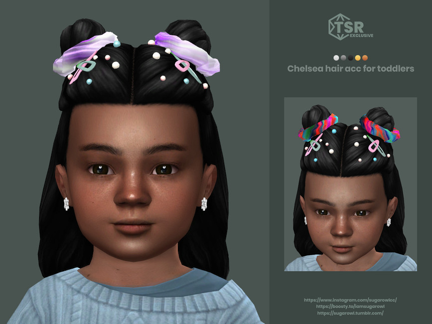 The Sims Resource - Chelsea hair acc for toddlers