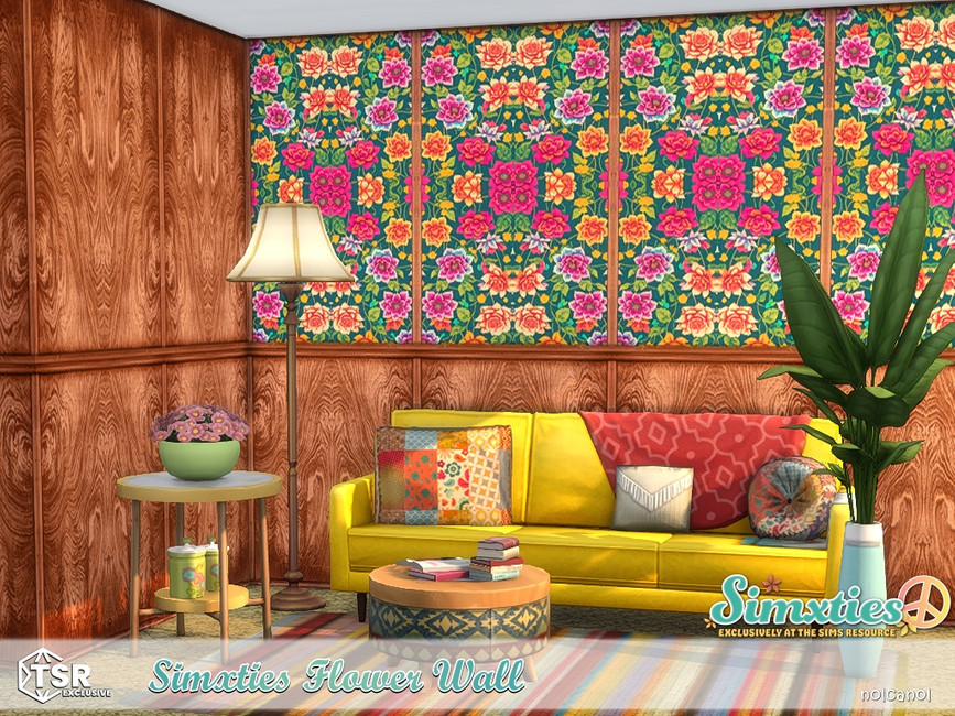 The Sims Resource - Simxties Flower Wall