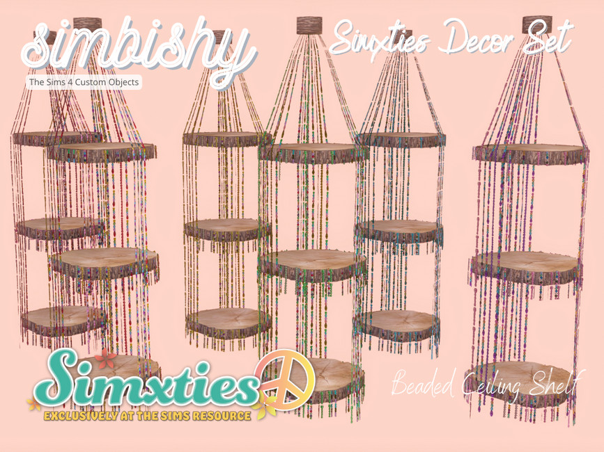 The Sims Resource - Simxties Decor Set - Beaded Ceiling Shelf