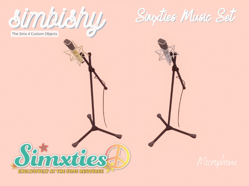 The Sims Resource - Simxties Music Set - Microphone