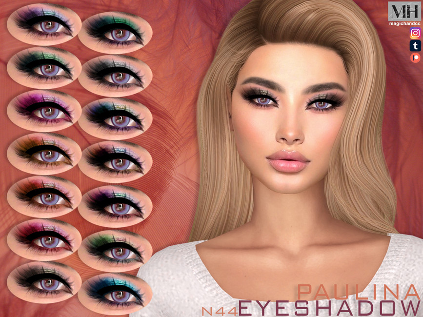 The Sims Resource - Paulina Eyeshadow N44