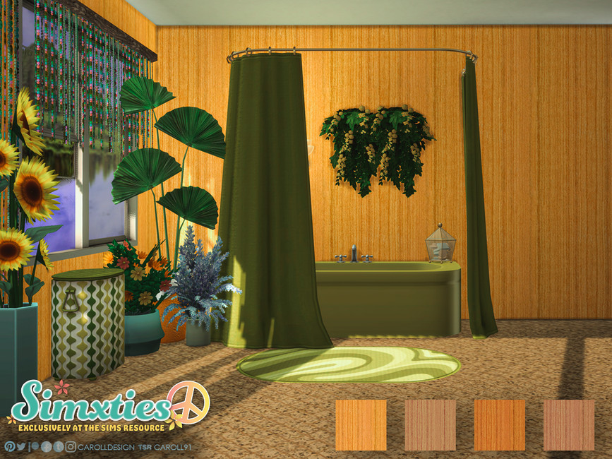 The Sims Resource - Simxties Plain Wood Panel