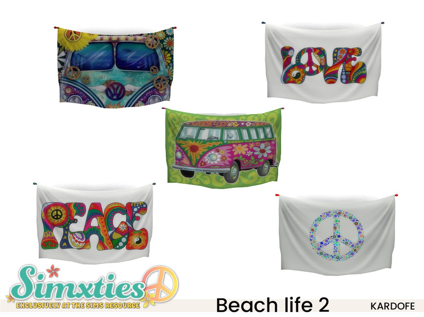 The Sims Resource - Simxties_kardofe_Beach life 2_Tapestry