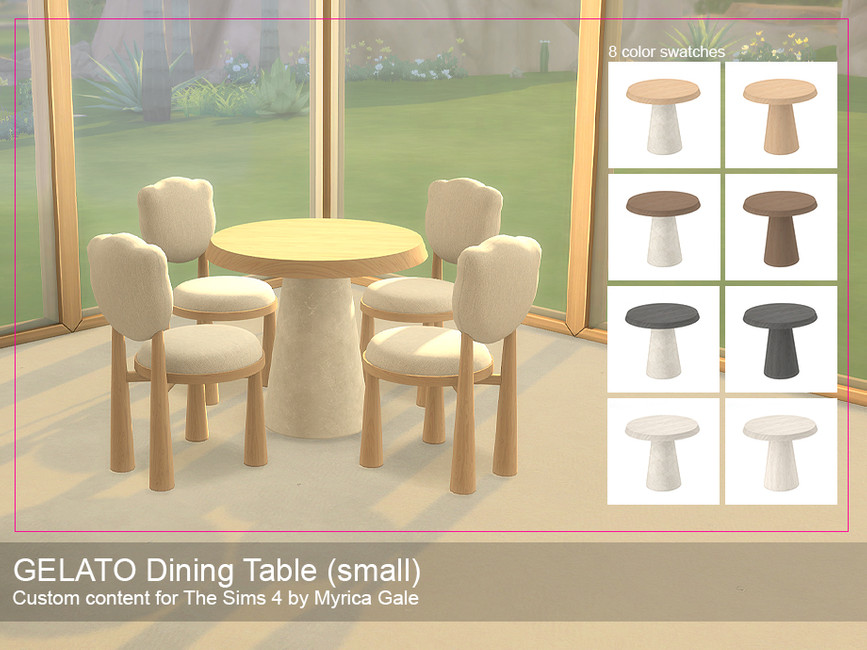 The Sims Resource - GELATO Dining Table (small)