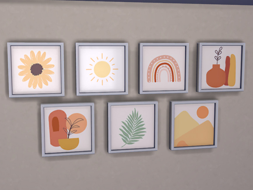 The Sims Resource - Minimalist Decorative Frames
