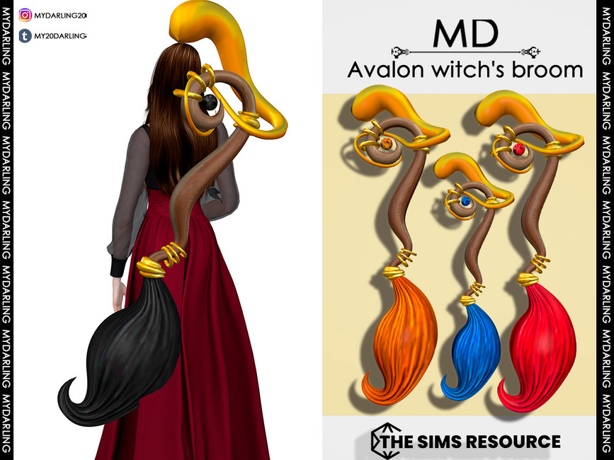 The Sims Resource - Avalon witch's broom Adult