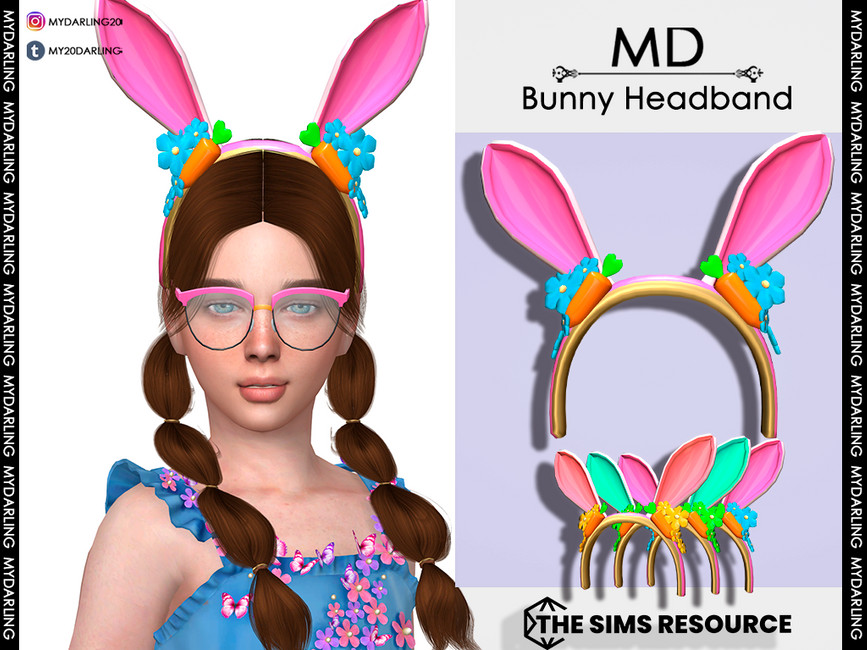 The Sims Resource - bunny headband Child